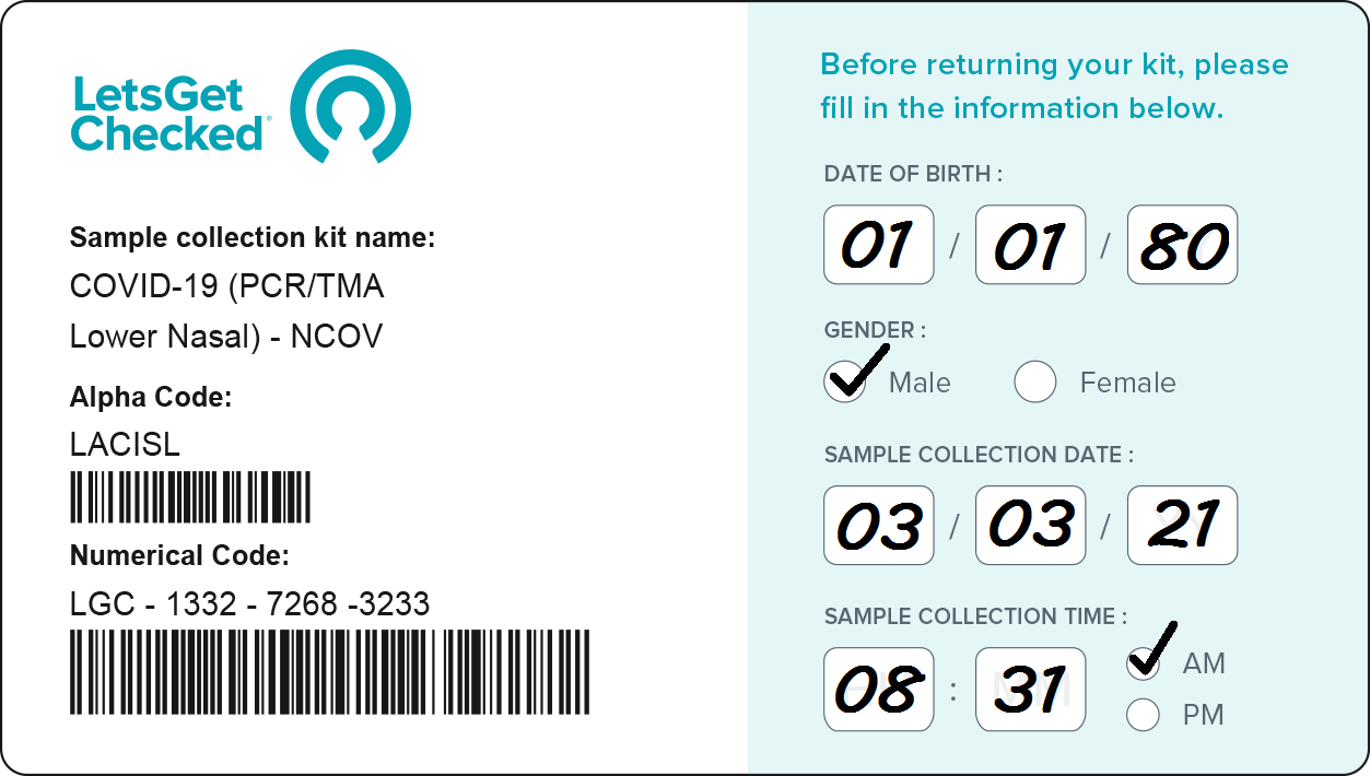 How do I return my sample to the lab?